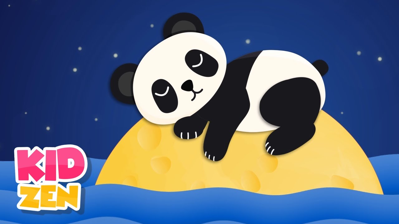 10 Hours of Relaxing Baby Music: Panda on the Moon | Piano Music for ...