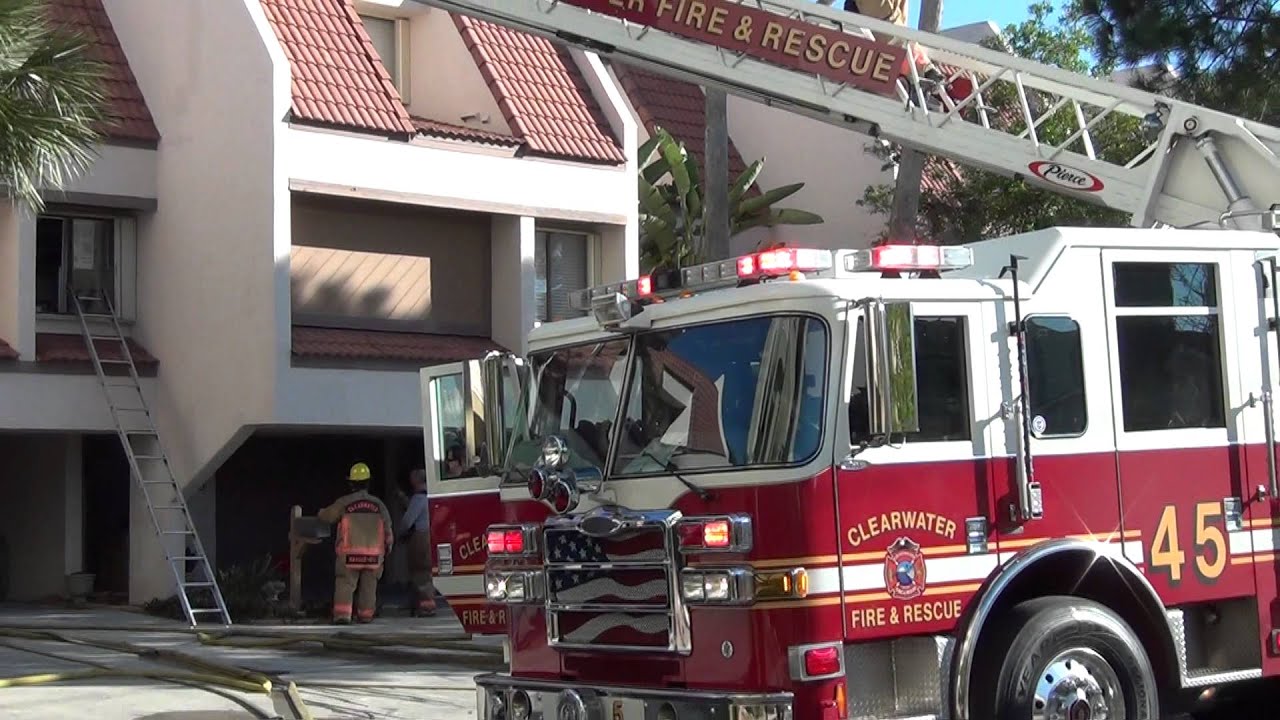 CLEARWATER FIRE RESCUE HOOK AND LADDER 45 COOL LOOKING ROTO RAY ...