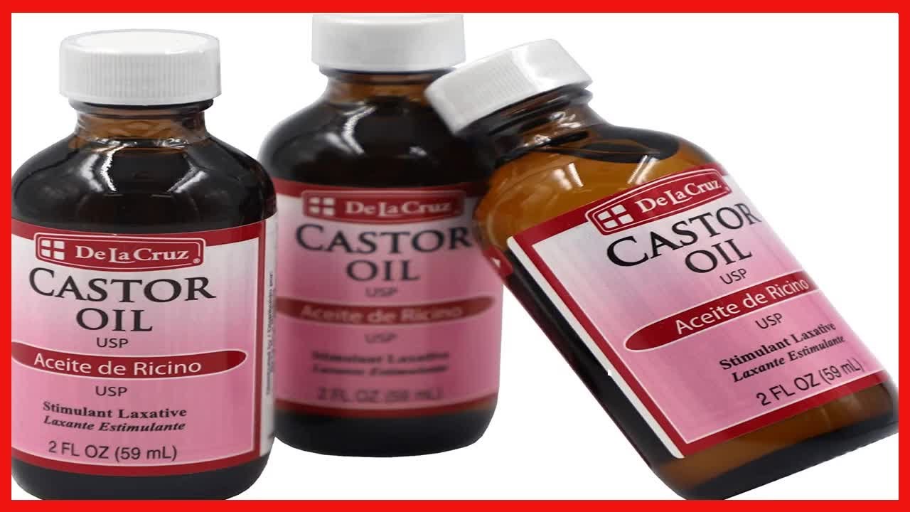 De la Cruz Castor Oil, Natural Laxative, Multipurpose Natural Oil, 3 ...