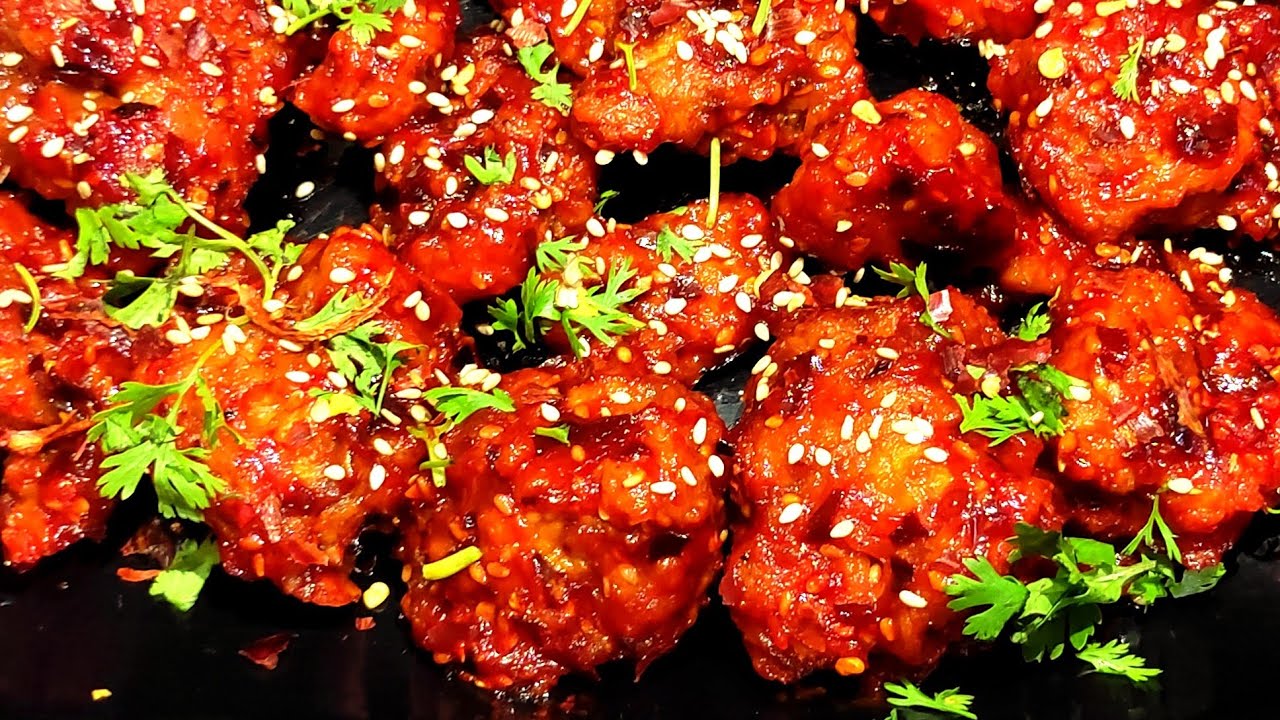 Red Chilli chicken fry recipe very delicious 😋 - YouTube