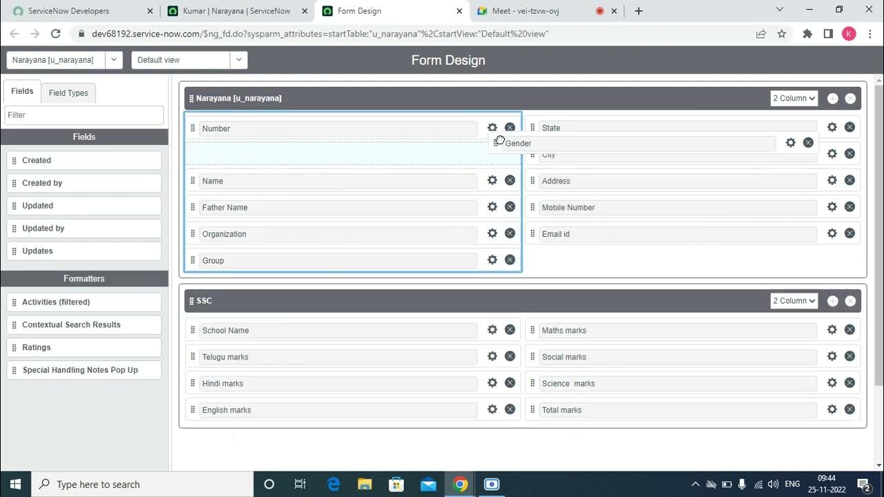 ServiceNow Table Sections and Views - YouTube