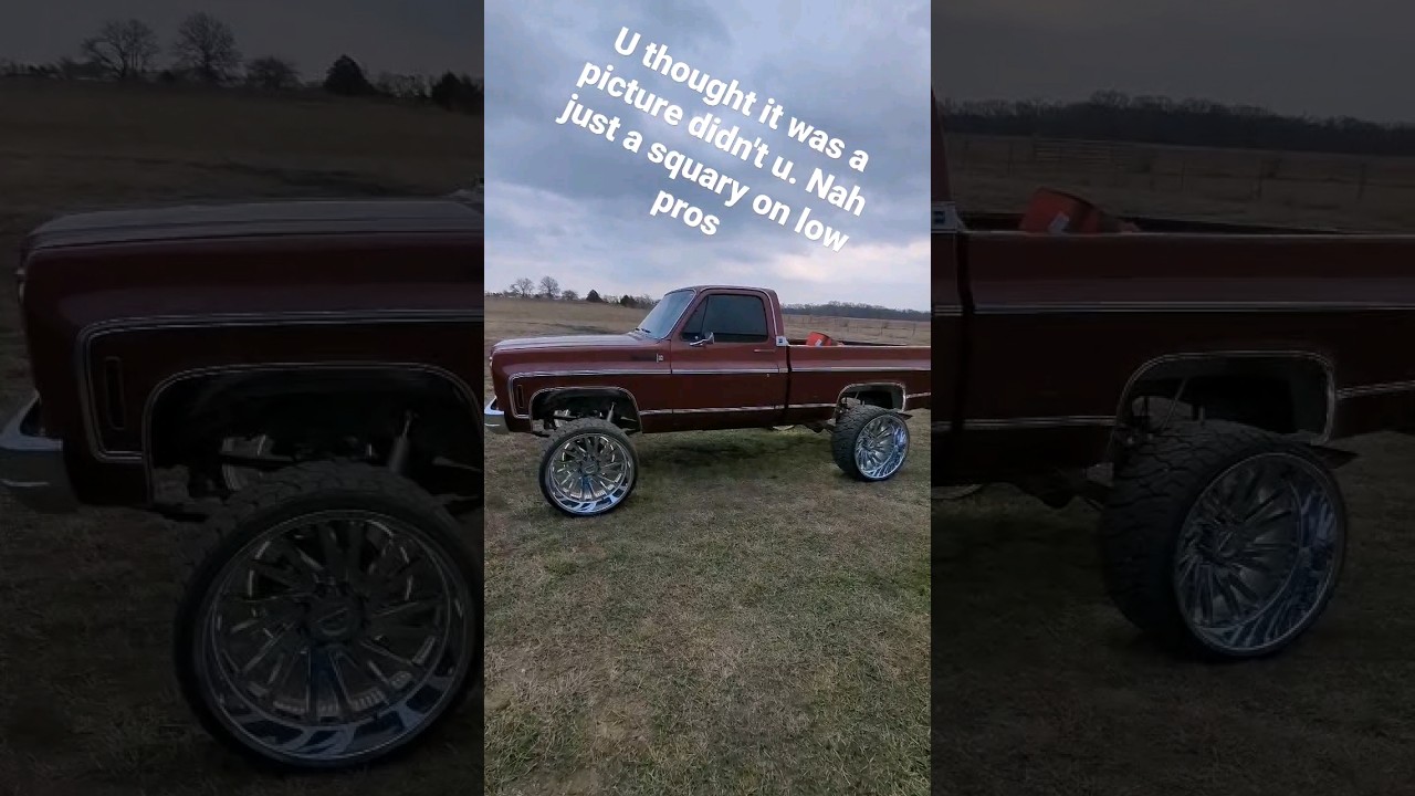 #Squarebody on 15 inch rally wheels and 33s - YouTube