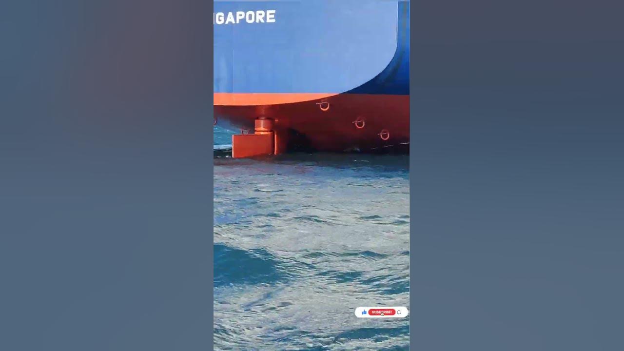 Rudder position while ship at anchor #ytshorts #shortfeed #anchor - YouTube