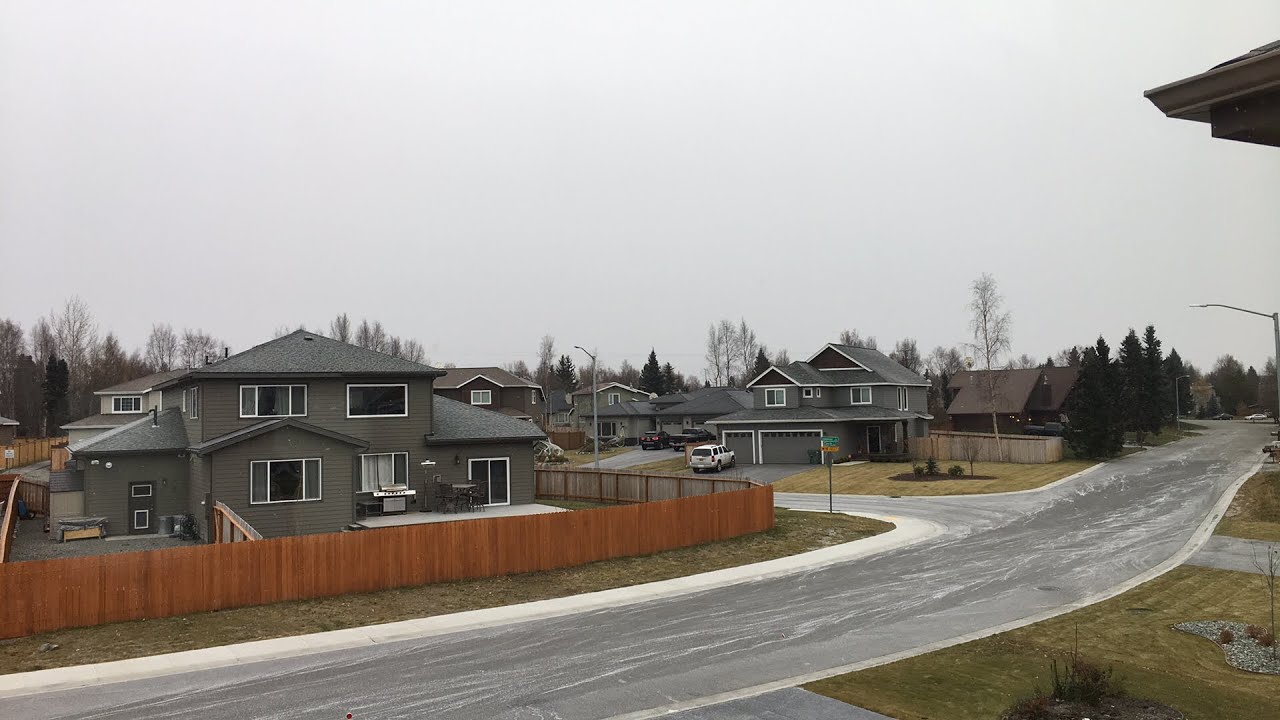 First Snow -Anchorage Alaska ️- October 21st 2017 - YouTube