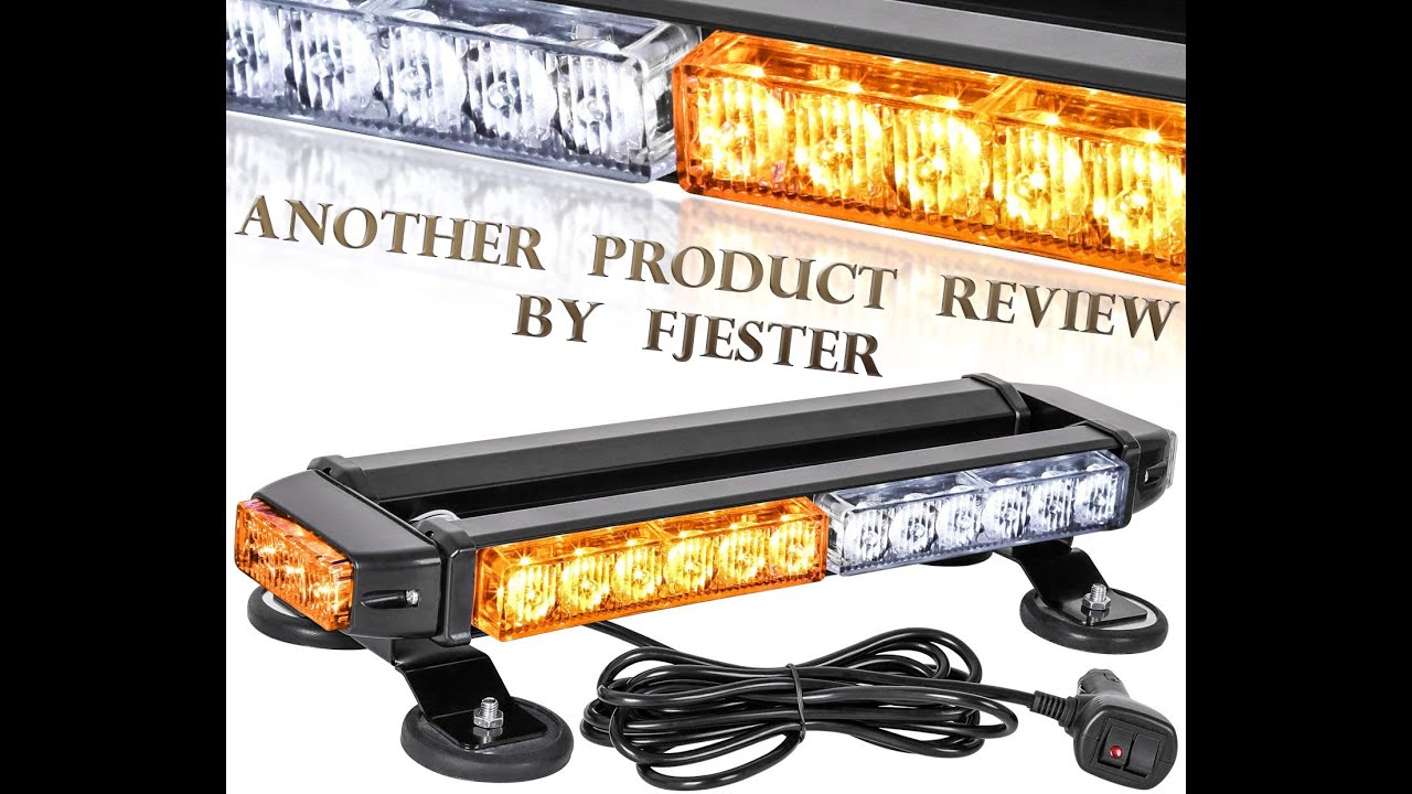 Zmoon LED Strobe Flashing Light Bar - Emergency Hazard Warning, with ...