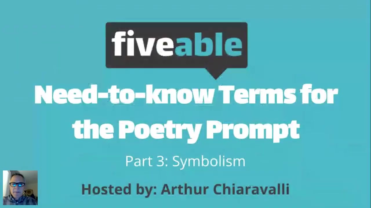 AP English Literature - Poetry Terms: Symbolism & Tone | Fiveable Cram ...