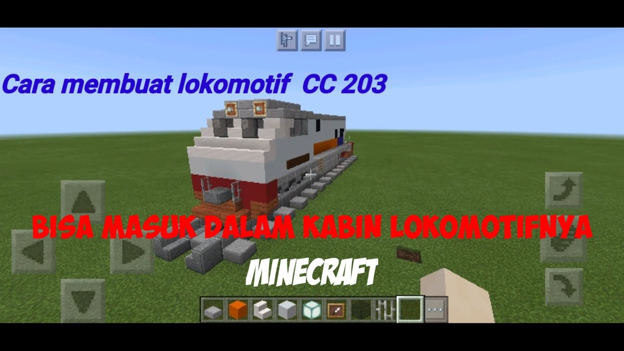 Minecraft: Cara membuat Lokomotif kereta api [ CC 203 ] - YouTube