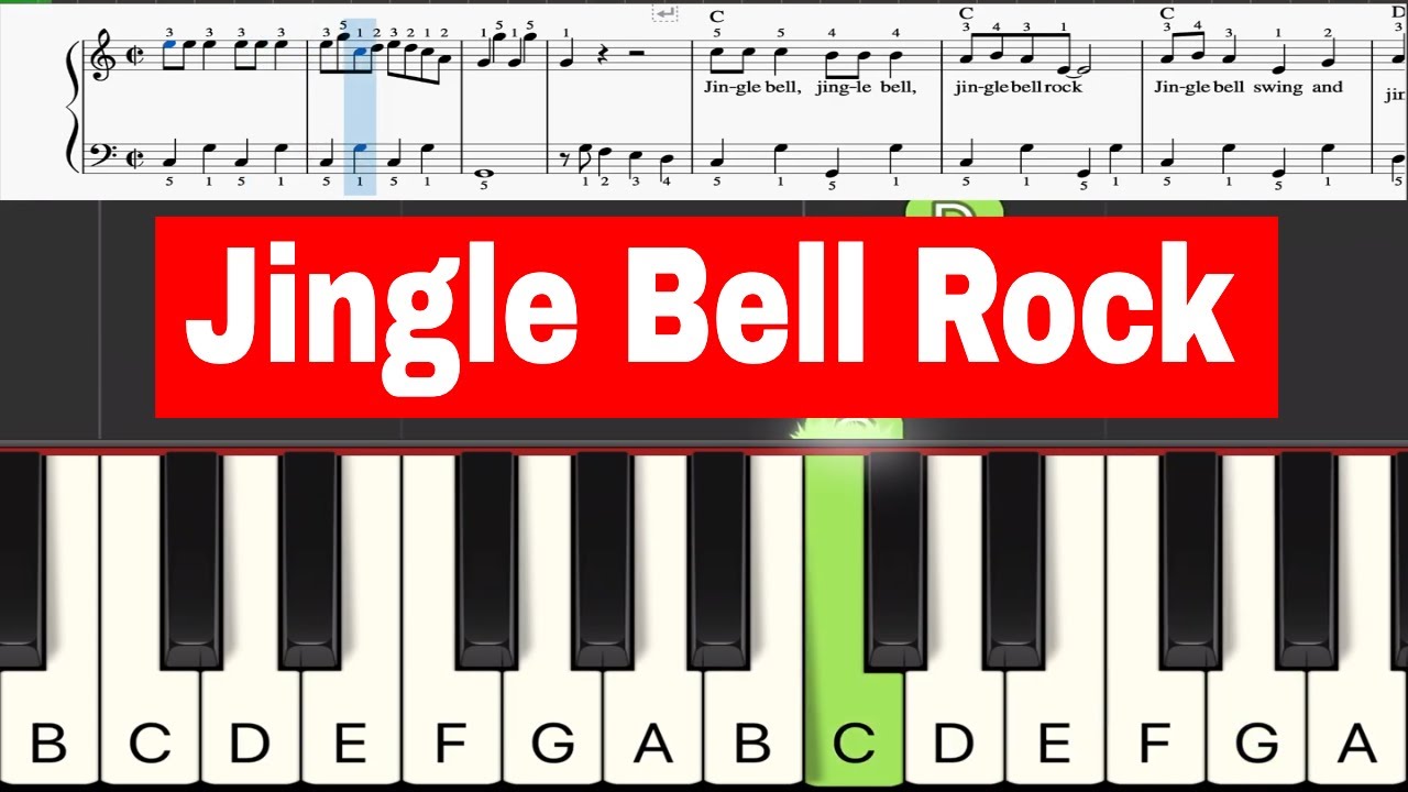 Jingle Bell Rock Piano Sheet Music For Beginners Jingle Bell Rock By