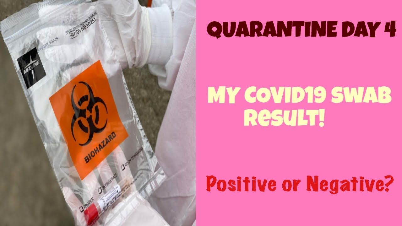DAY 4 QUARANTINE! My COVID19 swab RESULT! - YouTube