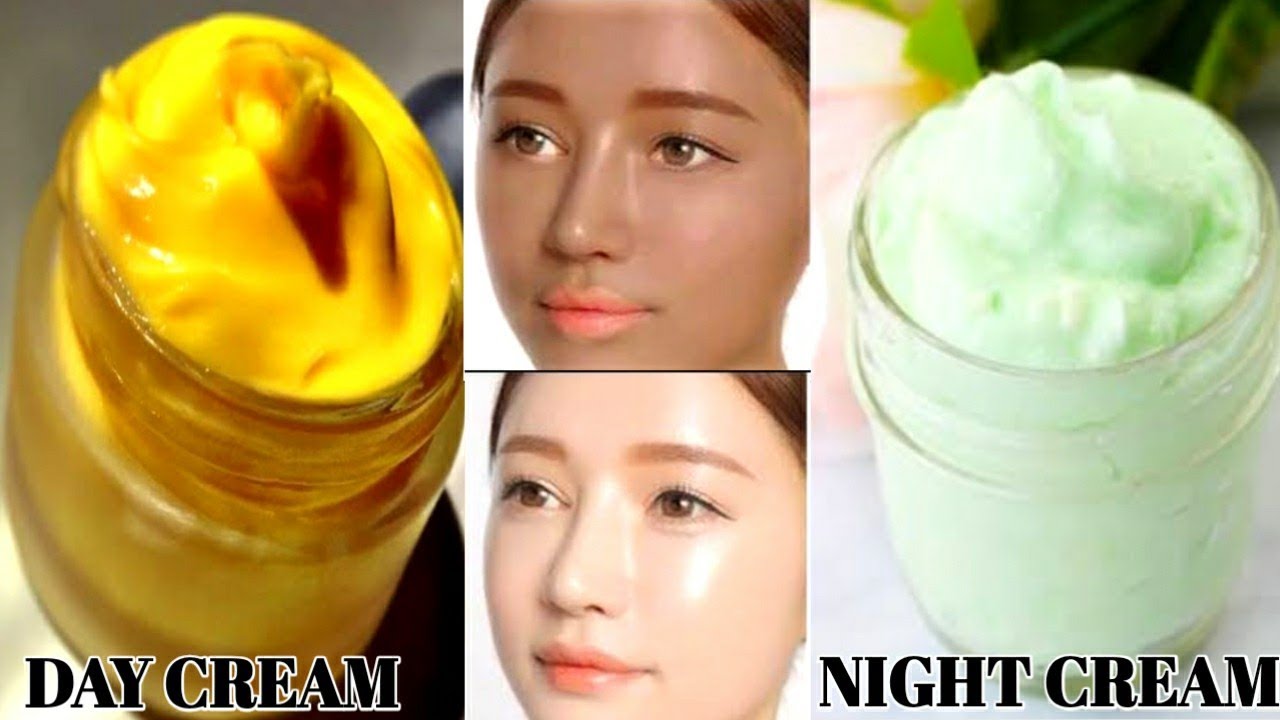 SKIN WHITENING AND ANTI AGING DAY &NIGHT CREAM AT HOME।DIY DAY &NIGHT ...