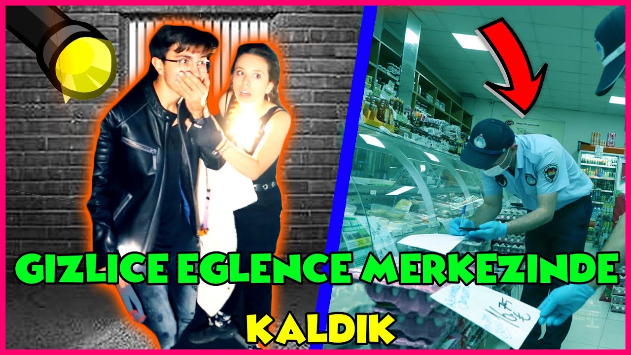 GECE GİZLİCE EĞLENCE MERKEZİNDE KALMAK MERT SARI - YouTube