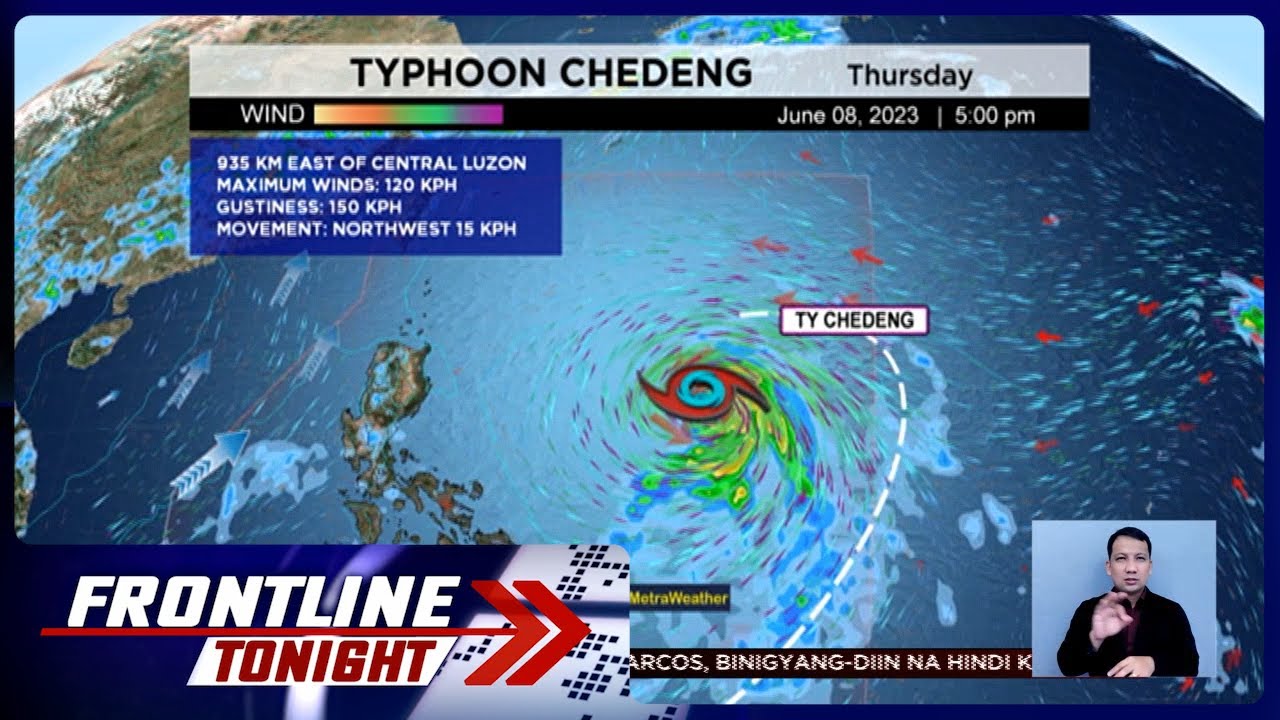 Bagyong Chedeng, lumakas na sa typhoon category | Frontline Tonight ...