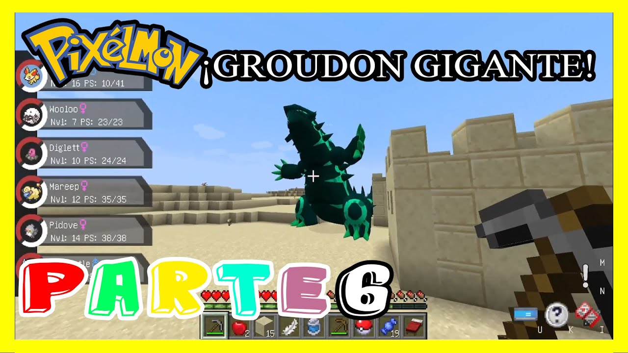 GROUDON GIGANTE 🔥|PARTE 6 | PIXELMON - YouTube