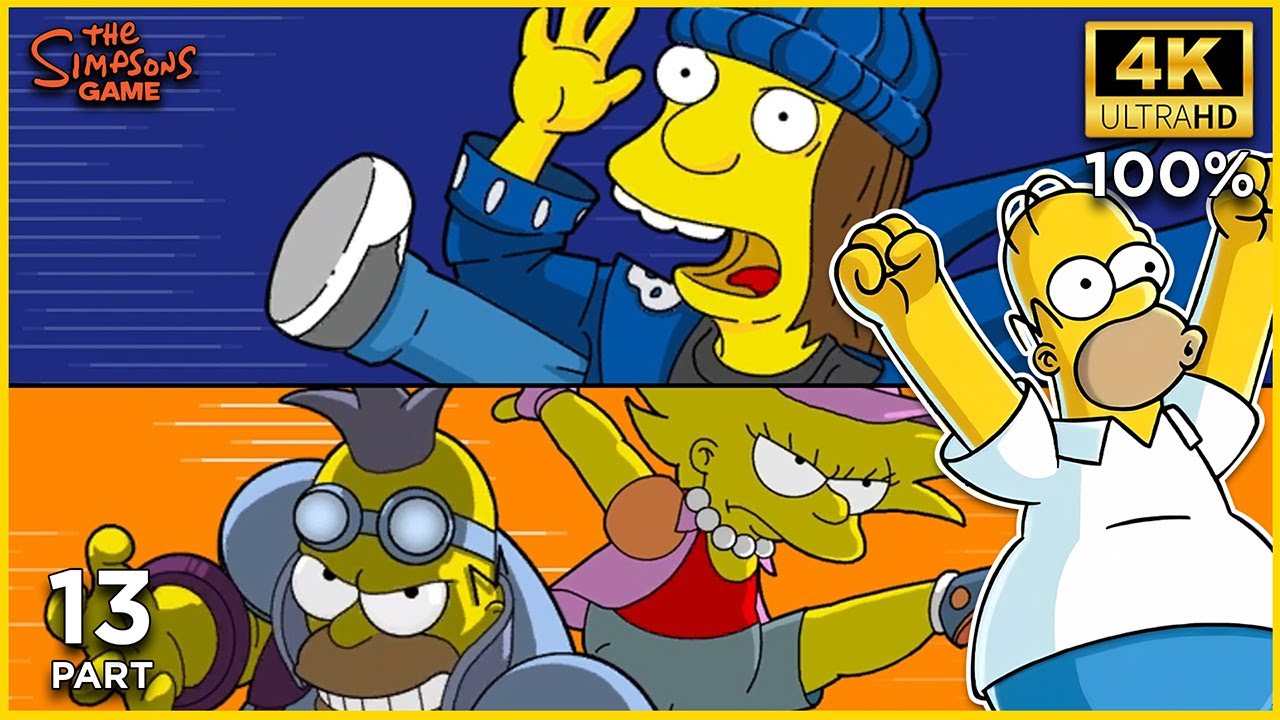 The Simpsons Game (PS3) 4KHD | Part 13: Big Super Happy Fun Fun Game ...