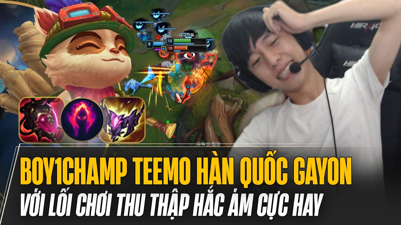 BOY1CHAMP TEEMO HÀN QUỐC GAYON XỬ GỌN TƯỚNG LỖI WARWICK VỚI LỐI CHƠI ...