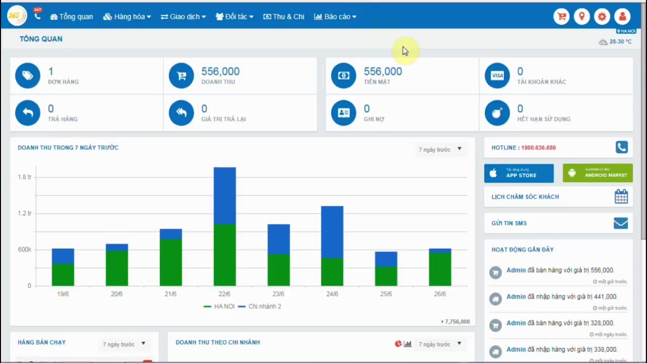 Hướng dẫn sử dụng phần mềm POS365 Ngành siêu thị tạp hóa - YouTube