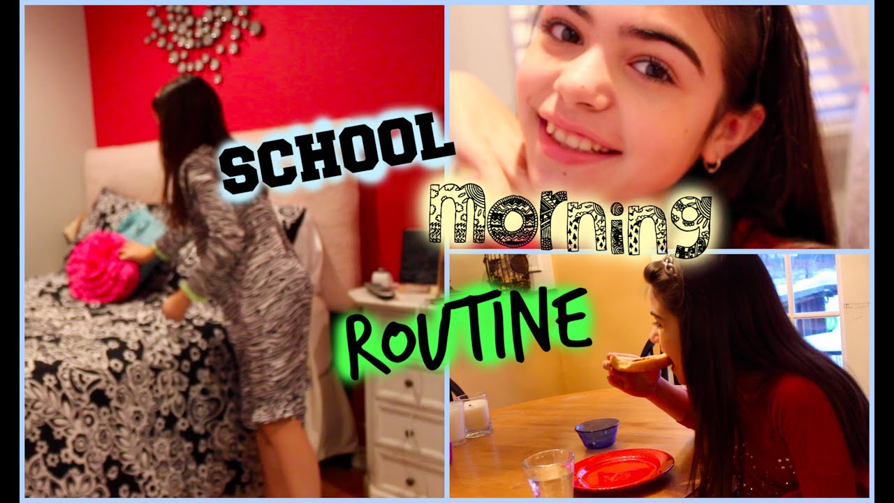 School Morning Routine 2015 - YouTube