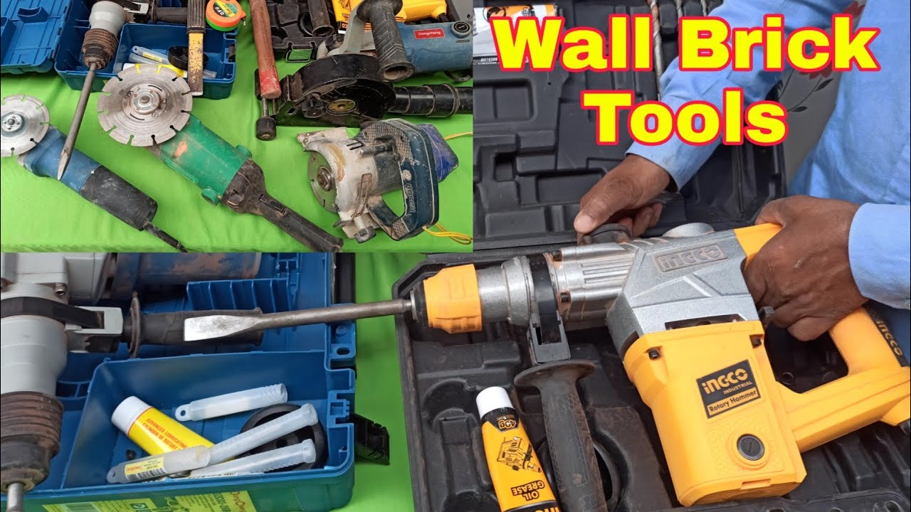 All type Brick Wall cutting Tools ।।झीरी कटाई सभी टूल्स।। wall chaser ...