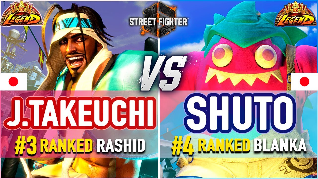 SF6 🔥 John Takeuchi (#3 Ranked Rashid) vs Shuto (#4 Ranked Blanka) 🔥 ...
