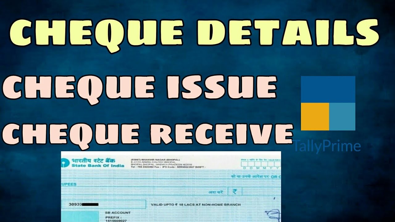cheque details manage on issue and receive // bank cheque manage in ...