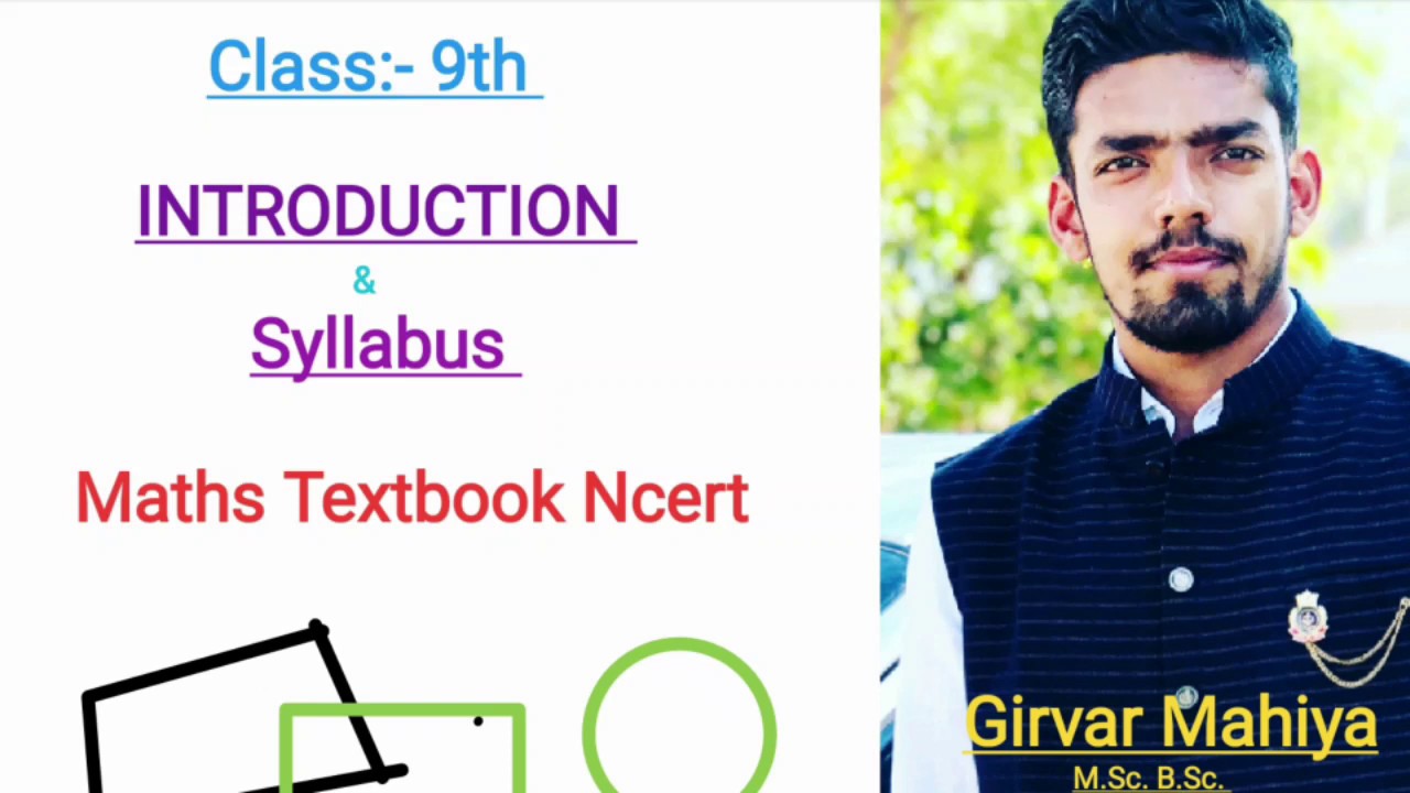 9th Maths Ncert | syllabus | Introduction | CBSE | 9th maths syllabus ...