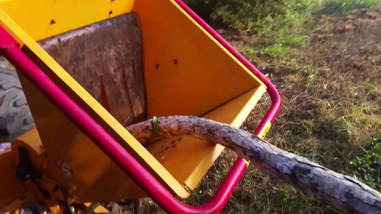 WoodMaxx TM86H Wood Chipper test - YouTube