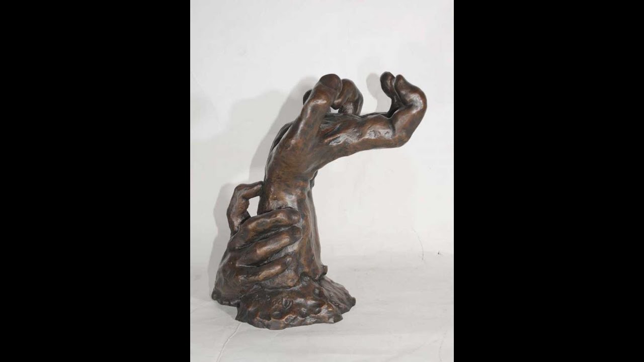 French Bronze Rodin Hand Sculpture Art - YouTube