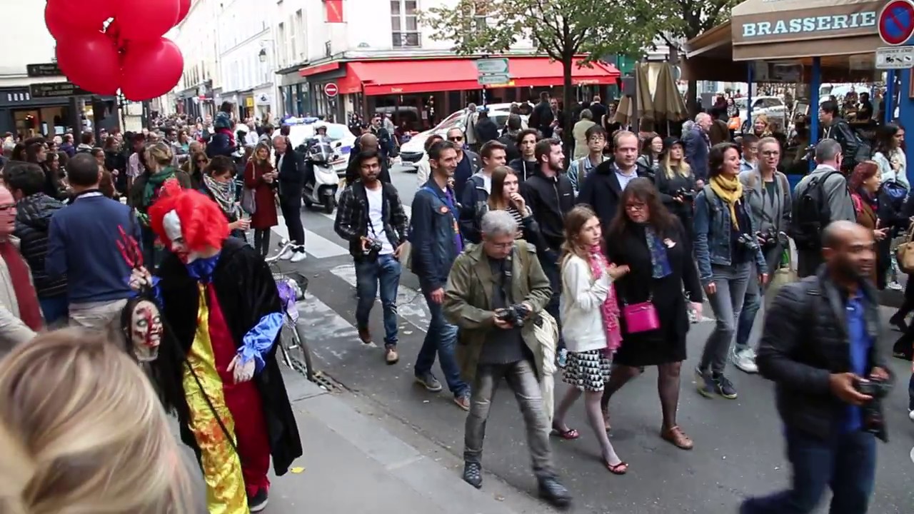 Cortege Paris Zombie Walk 2017 by Ludovix (MVI 1659) - YouTube