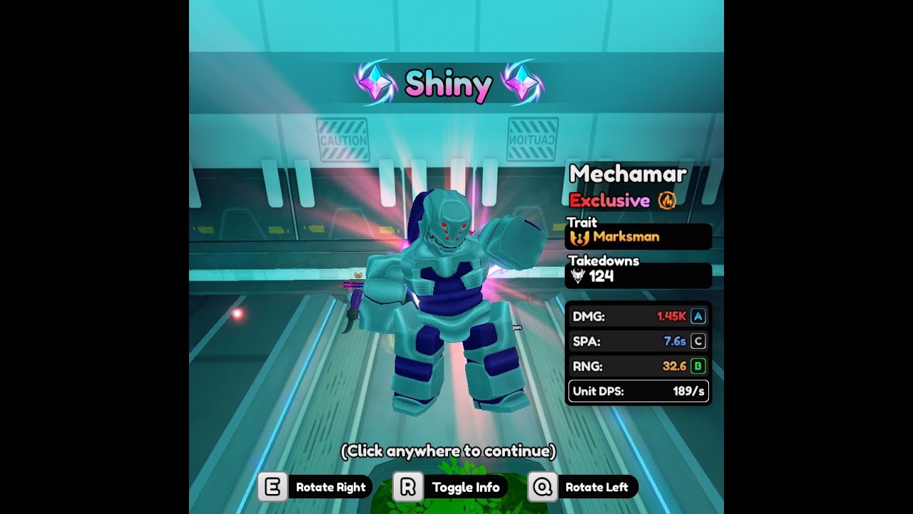 Maxed Level Shiny Mechamar Showcase (Anime Vanguards Traitless ...