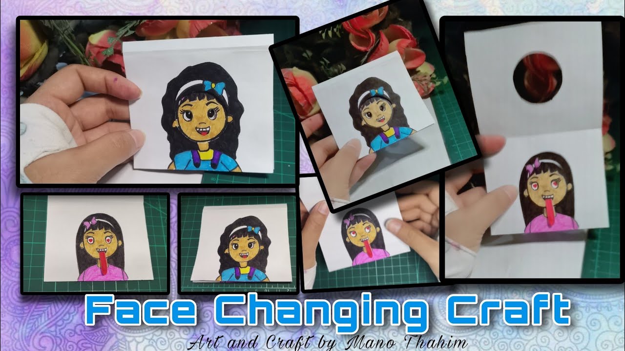 Fun Card DIY | Face Changing Craft | Easy Fun Craft | Paper Craft ...