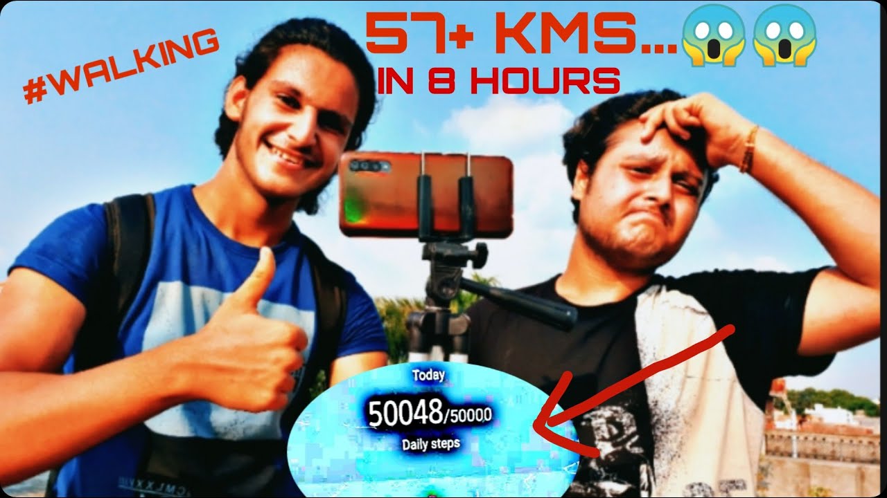 We walked 57kms/50k steps in 8 hours 🤯😱 - YouTube