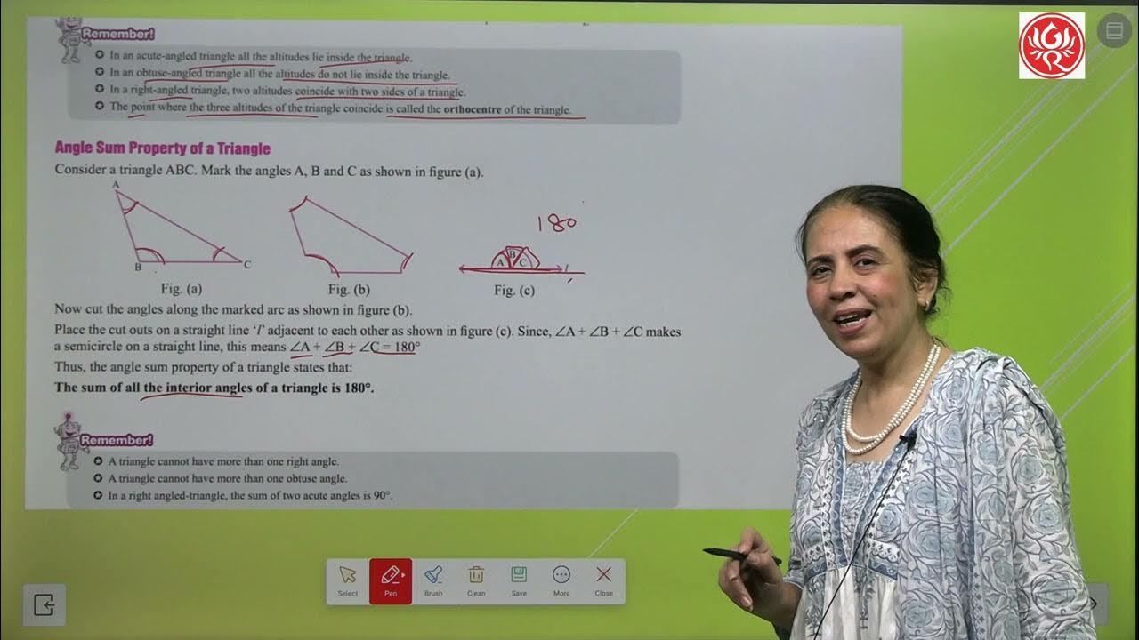 G Ram Books Revised Maths Wisdom Class 7 Chapter 10 The Triangles And Its Perimeter - YouTube