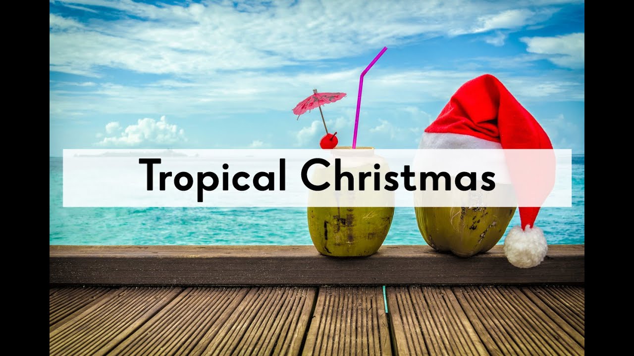 Tropical Christmas Ambience | Acoustic Christmas Music | Ocean Wind ...