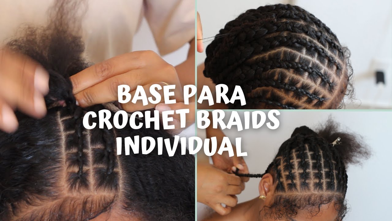 BASE FRONTAL INDIVIDUAL PARA CROCHET BRAIDS. - YouTube