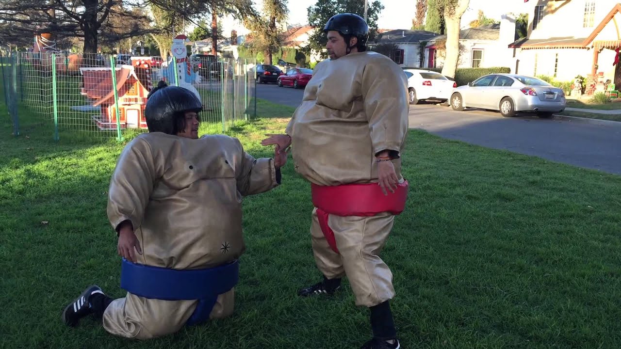 more sumo suit fun - YouTube