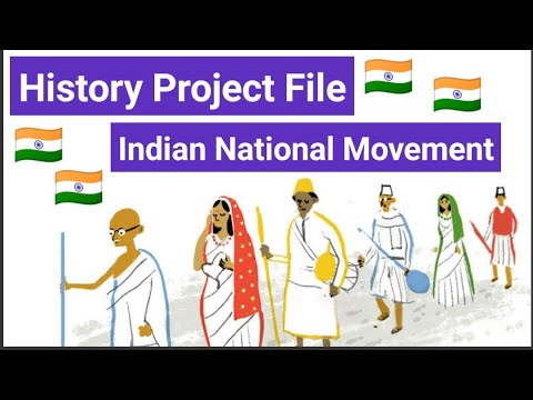 Class 12 History Project File On Indian National Movement - YouTube