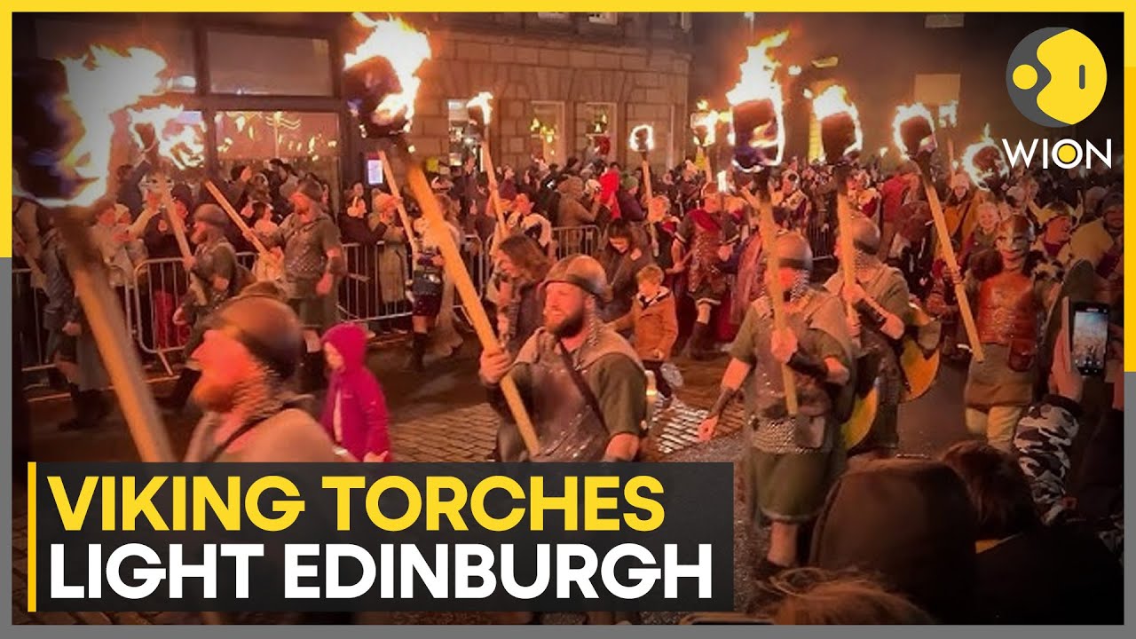 Edinburgh Lights Up as Viking Torch Parade Kicks Off Hogmanay 2026 ...