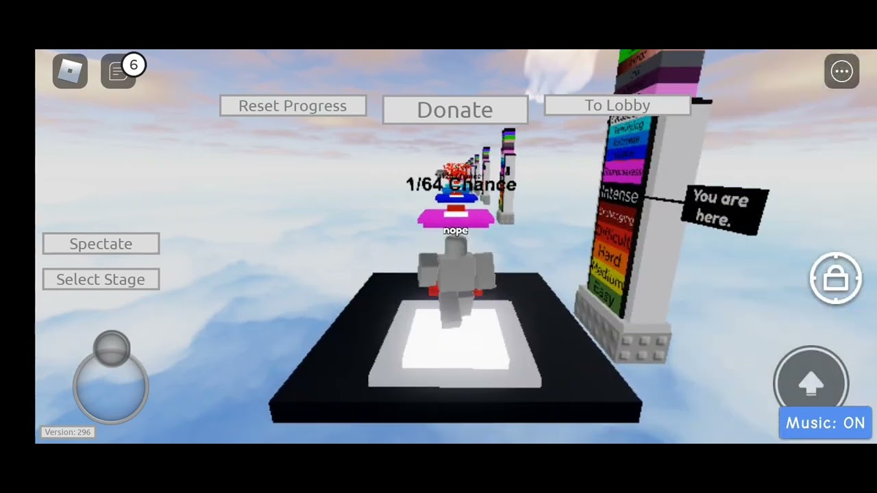 rng difficulty chart obby [Stages 1 - 13] - YouTube