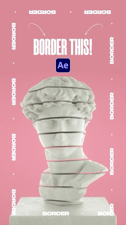 Create Border Text Motion Graphics in After Effects - YouTube