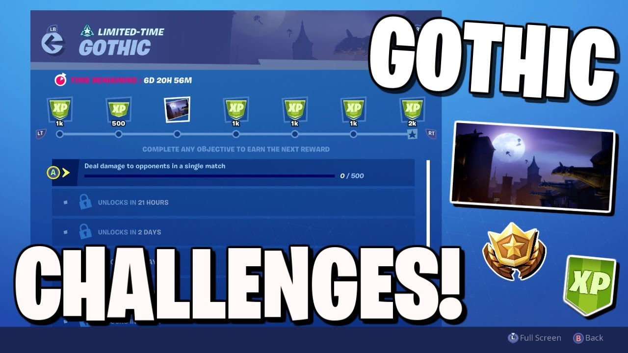 How To Complete The "GOTHIC" Challenges In (Fortnite Battle Royale ...