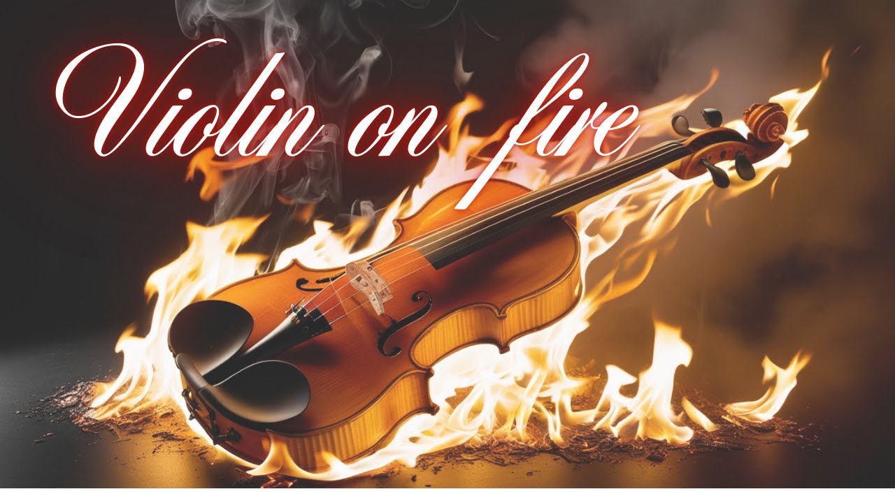 Violin on fire - YouTube
