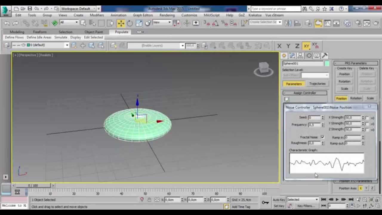 Tutorial transferir animación de ruido a Keyframes en 3ds Max - YouTube