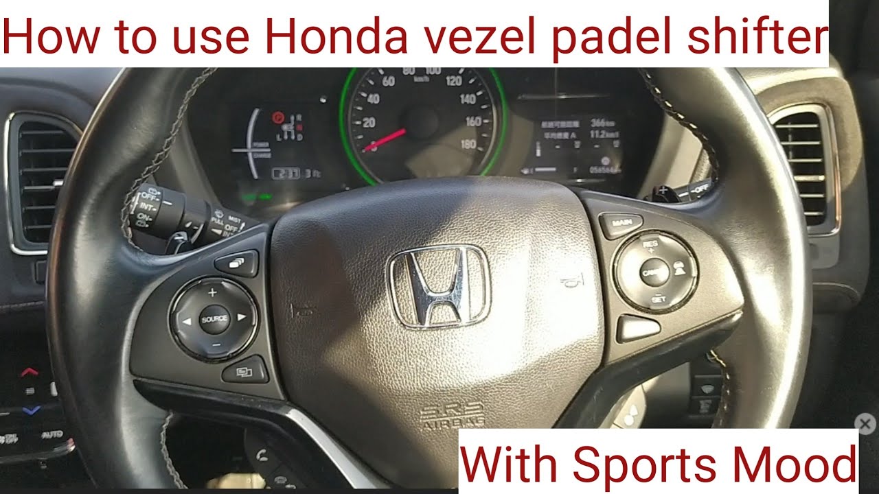 Honda vezel use padel shifter - YouTube