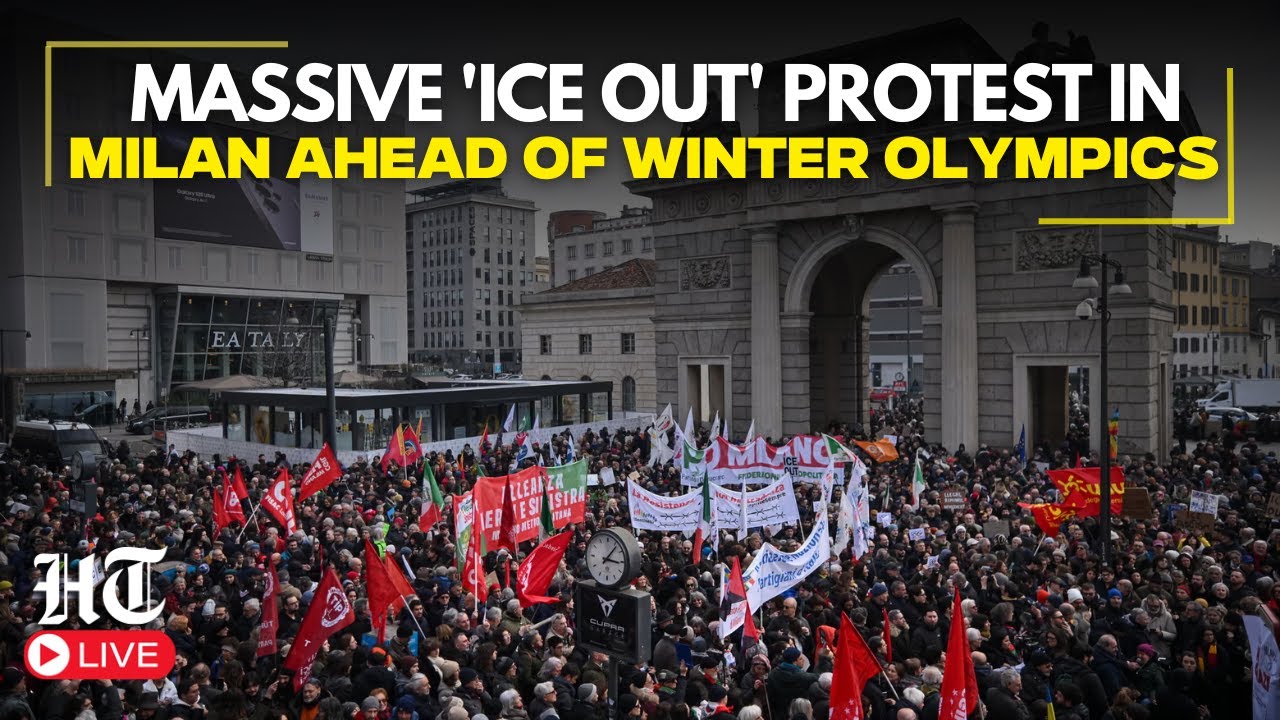 ICE OUT Protest Live | Massive Anti-ICE Protesters Rally In Milan Ahead ...