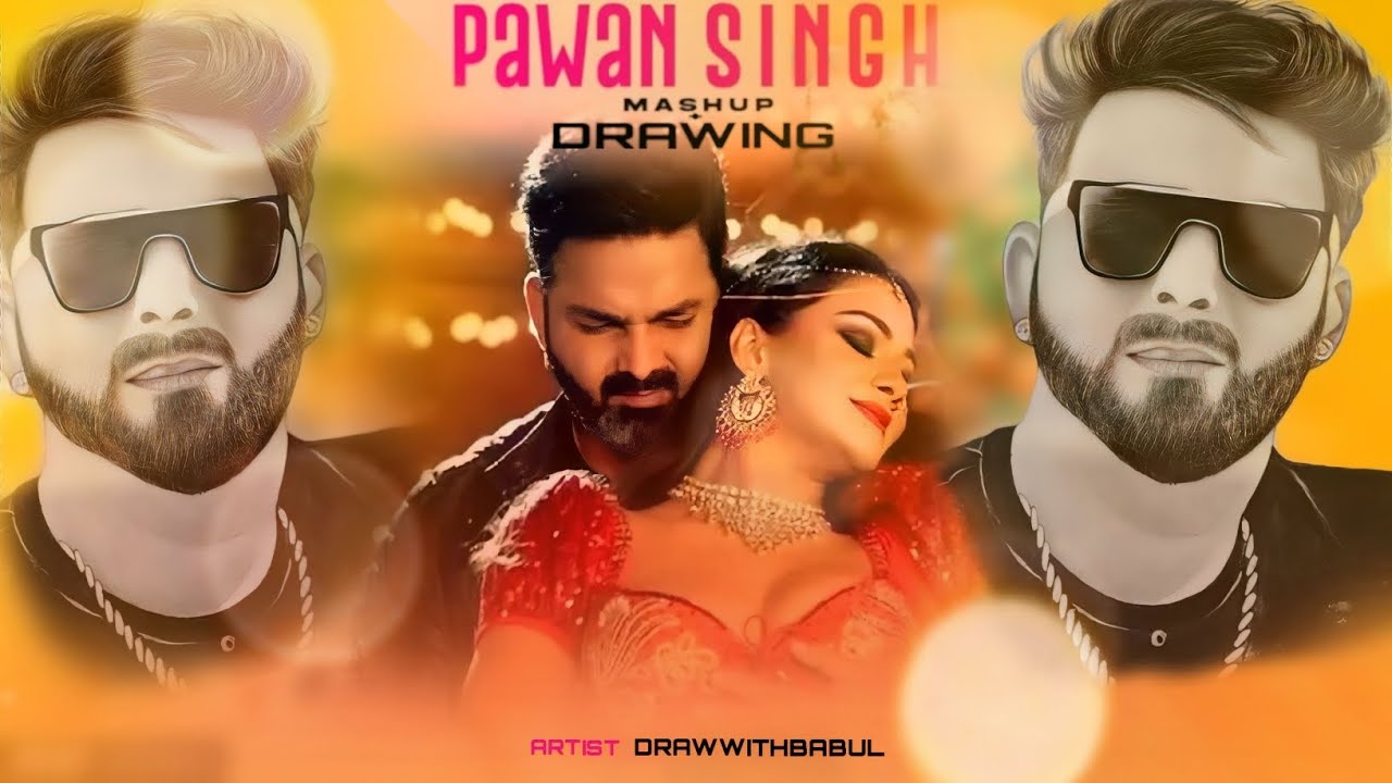 Drawing Pawan Singh || Power Star Of Bhojpuri Drawing || Pawan Singh ...
