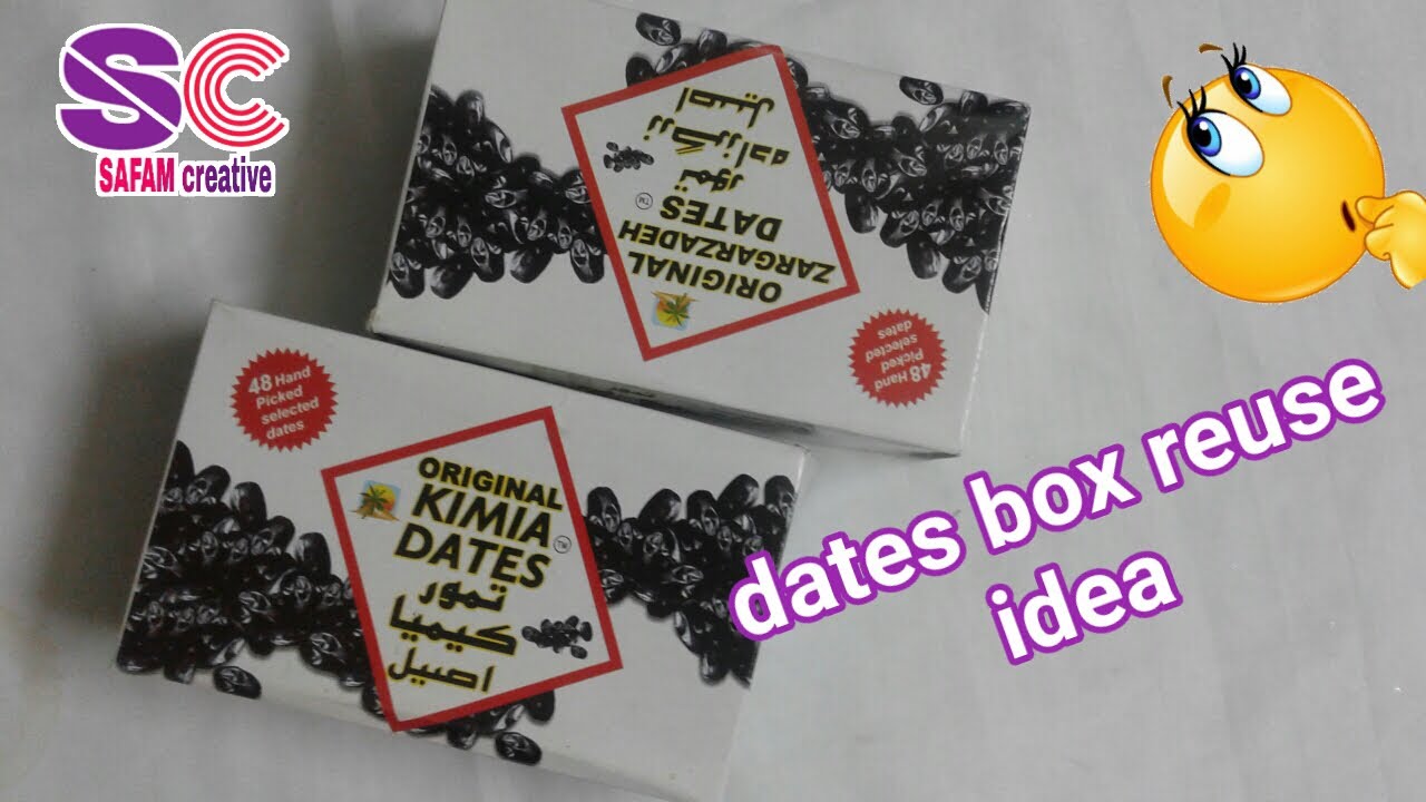 How to reuse dates box | dates box craft idea | best out of waste reuse ...