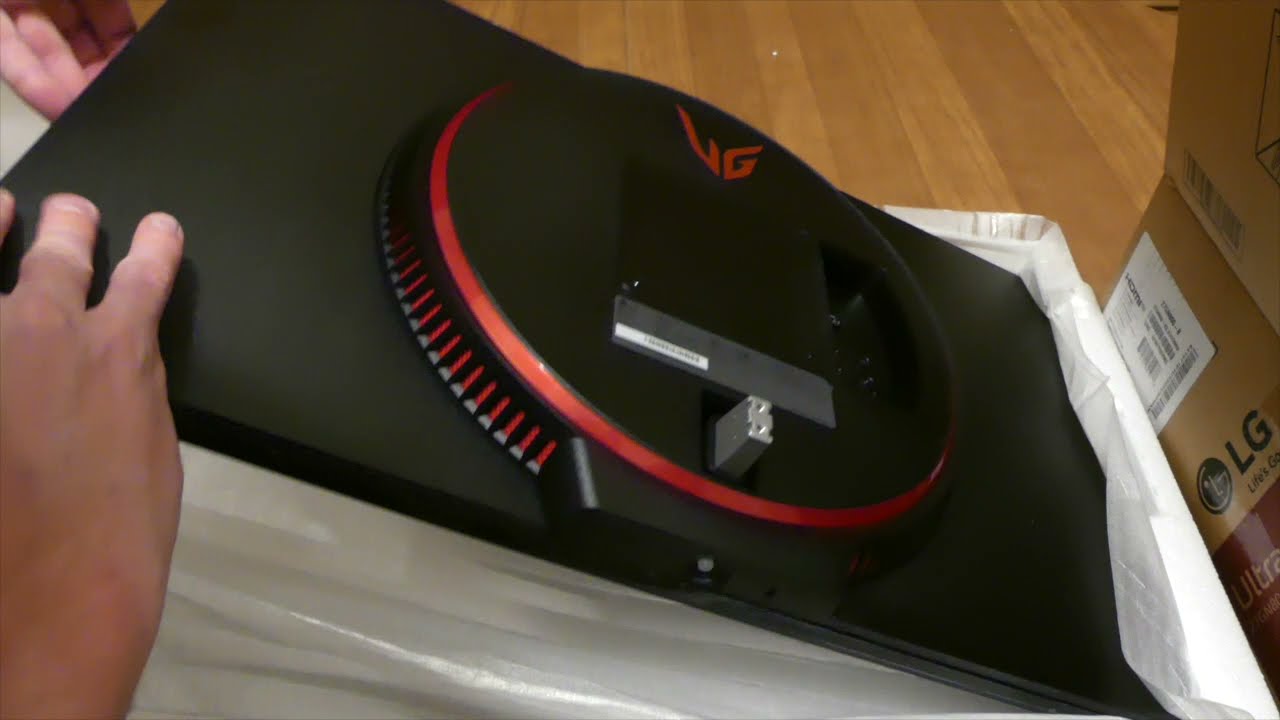 LG 27GN800 gaming monitor unboxing (1ms/144hz/G-SYNC/2560x1440/HDR ...