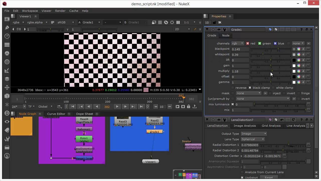 Lens Distortion in Nuke: Part 2 - YouTube
