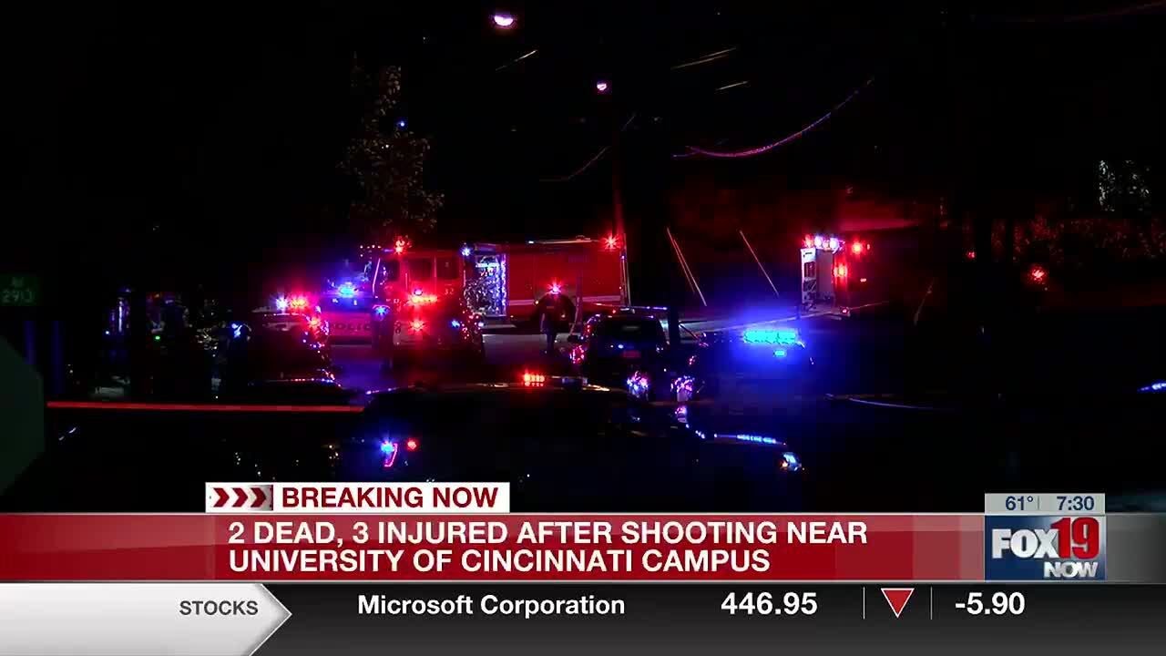 2 dead, 3 injured in shooting near the University of Cincinnati - YouTube