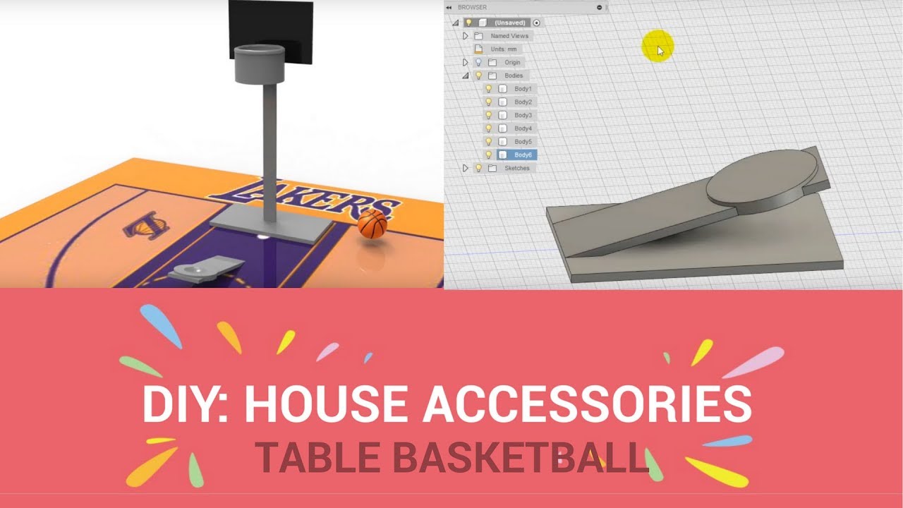 Fusion 360: Table Basketball - YouTube